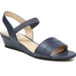 Navy Blue Sandals + Wedges - VSTYLE