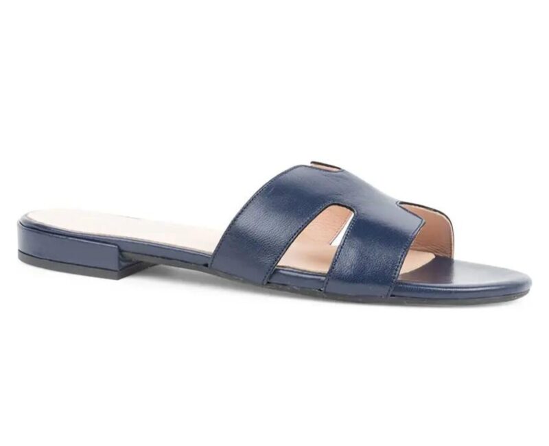 Navy Blue Sandals + Wedges - VSTYLE